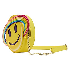 Loungefly Lisa Frank Rainbow Ring Saturn Crossbody Bag