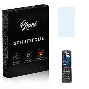 Bruni Screen Protector compatible with Emporia Simplicity Glam 4G / V227 4G Protector Film, crystal clear Protective Film (2X)