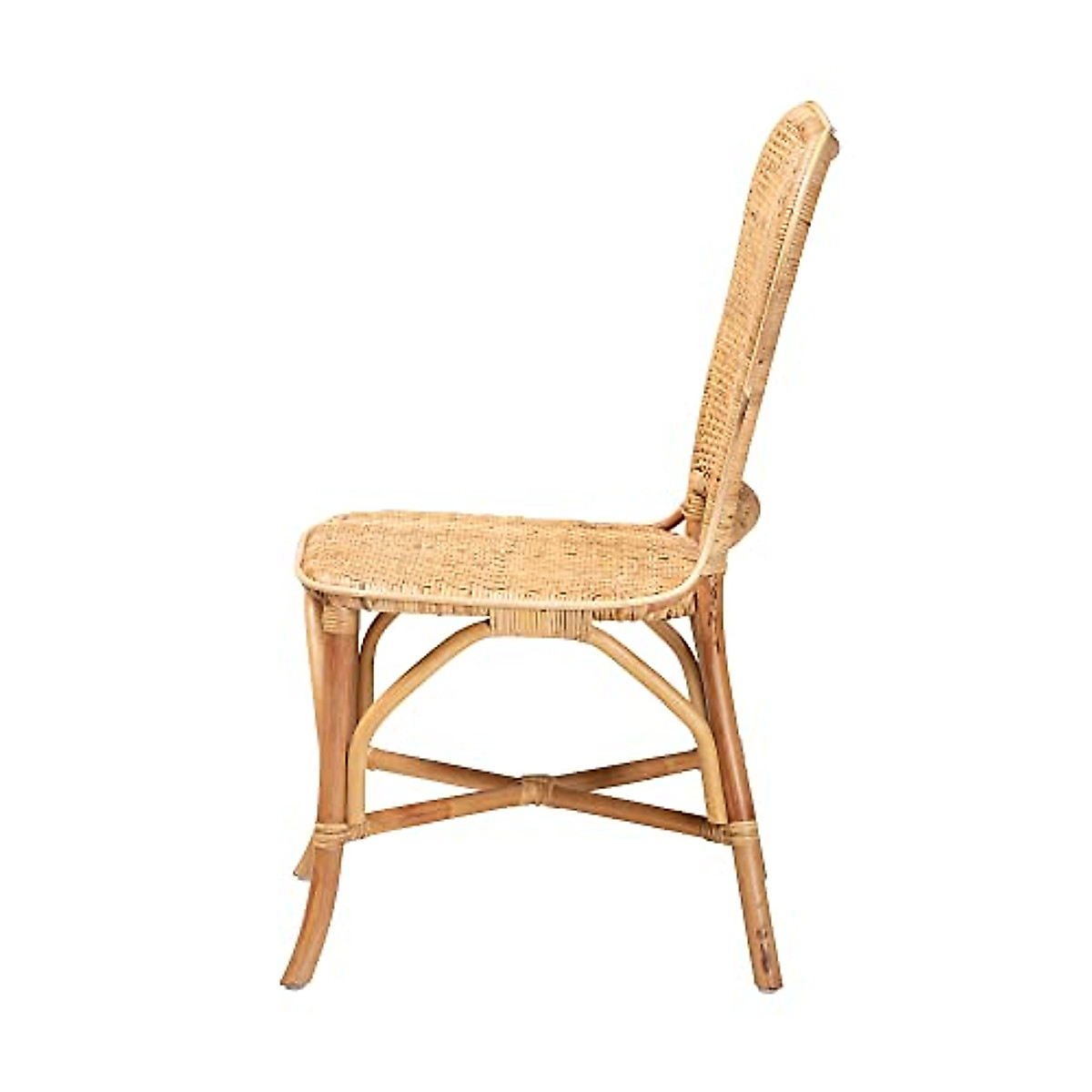 Baxton Studio Irene Dining Chair, One Size, Natural Brown
