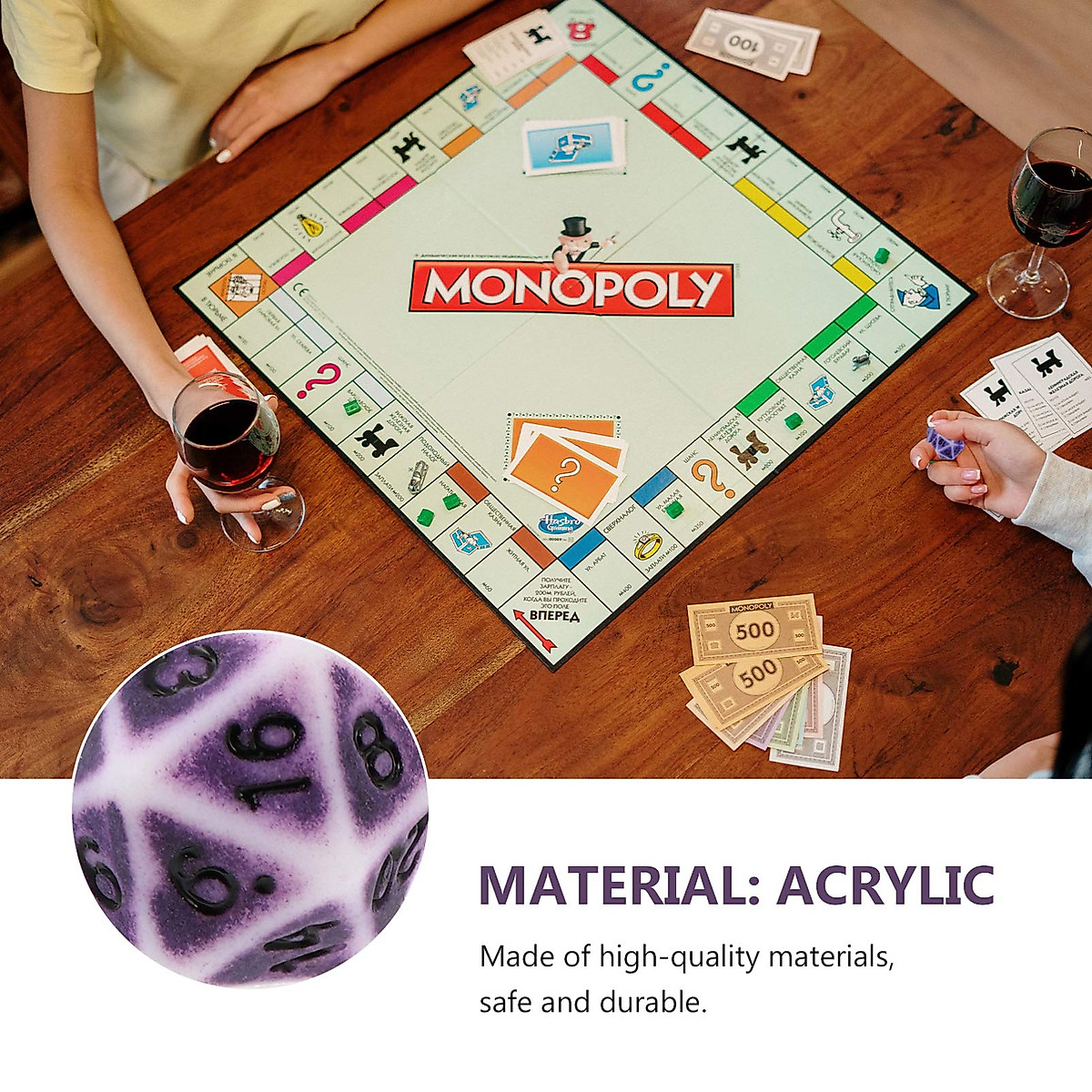 7pcs Polyhedral Dice Set Board Game Dice Dice RPG MTG Dice Set for D&D Games Roleplay Party Supplies