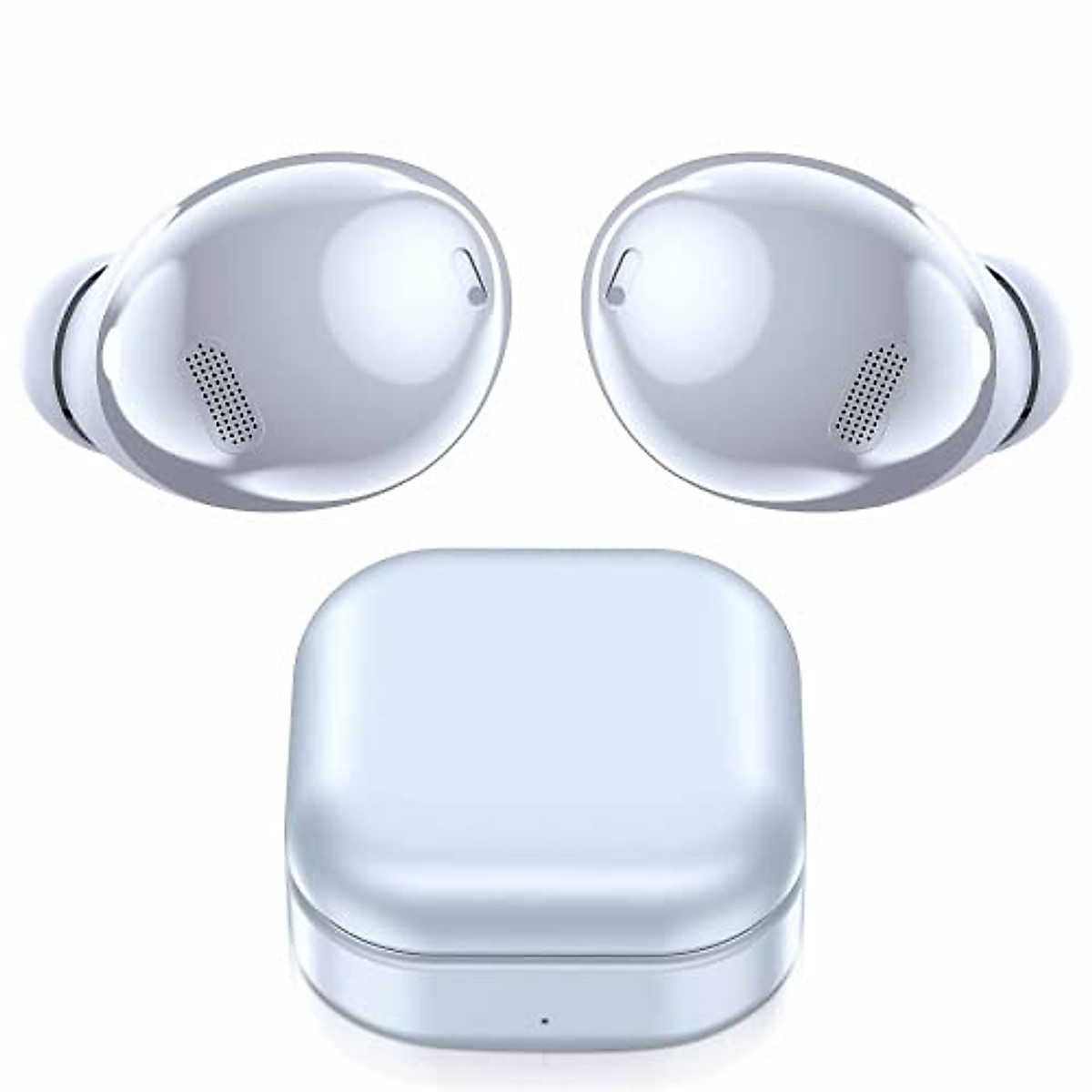 UrbanX Street Buds Pro Bluetooth Earbuds for LG G7 ThinQ True Wireless, Noise Isolation, Charging Case, Quality Sound, Sweat Resistant, Silver White (US Version)