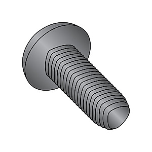 Small Parts 0606RPPB Steel Thread Rolling Screw for Metal, Black Oxide Finish, Pan Head, Phillips Drive, #6-32 Thread Size, 3/8" Length (Pack of 100)