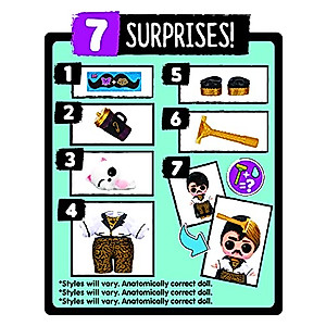 L.O.L. Surprise! Boys Series 5 Collectible Boy Doll with 7 Surprises, Reveal Hidden Flocked Hair, Accessories, Gift for Kids, Toys for Girls Boys Ages 4 5 6 7+ Years Old (Styles May Vary)