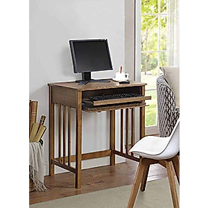 Convenience Concepts Designs2Go Mission Desk with Keyboard Drawer, Driftwood