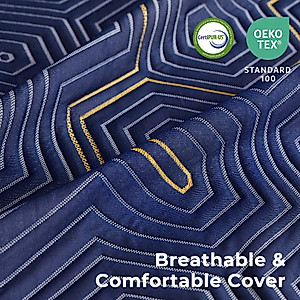 Rolanstar Full Size Mattress 10 inch, Memory Foam Mattress for Pressure Relief, Cooling Gel Mattress in a Box, Bamboo-Charcoal Foam Mattress, Firm, Fiberglass Free, CertiPUR-US Certified