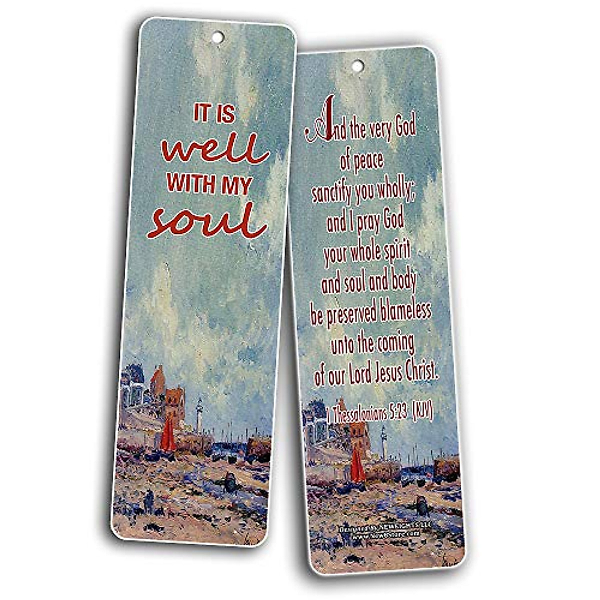 Be Still My Soul Religious Bookmarks Cards (60-Pack) - Stocking Stuffers for Men Women Baptism, Youth Group, Cell Group, VBS Bible Study, Mission Trip - Best Church Supplies