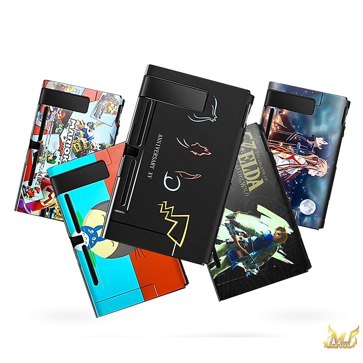 MUDEVIL Protective Case for Nintendo Switch | Cute Rilakkuma | Anti-Scratch Shockproof Slim Cover Case for Nitendo Switch and Joy-Con