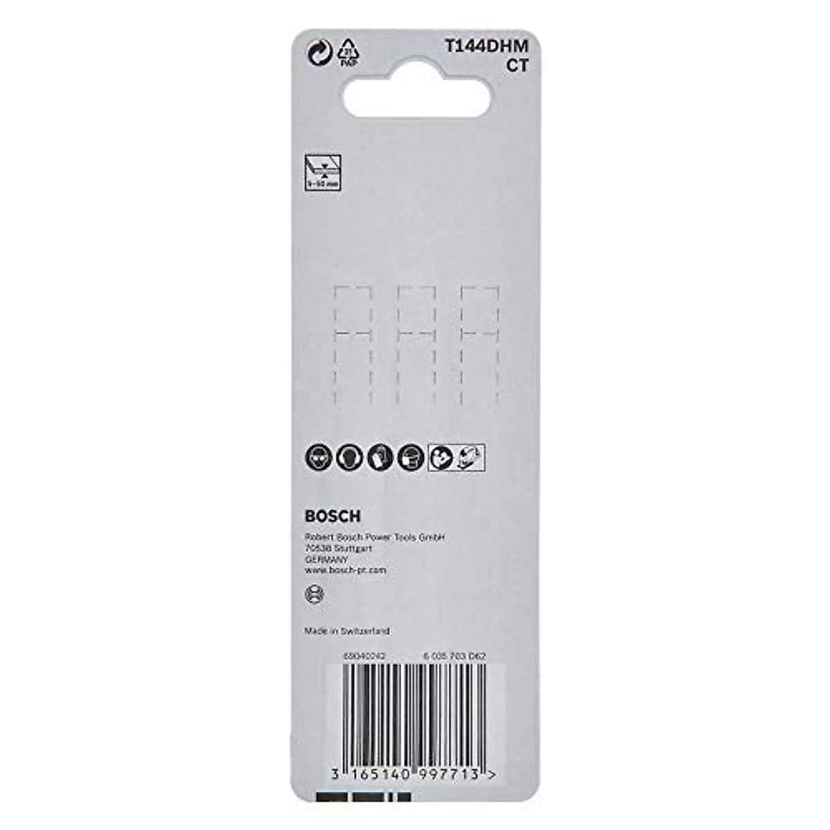 Bosch Professional 2608665071 3 Blades T 144 DHM Endurance (Wood, Accessories for jigsaws)