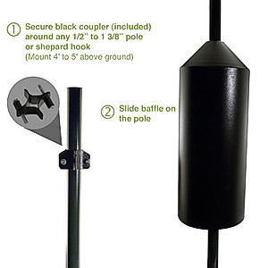 Audubon Torpedo Steel Squirrel Baffle Model NATORPEDO