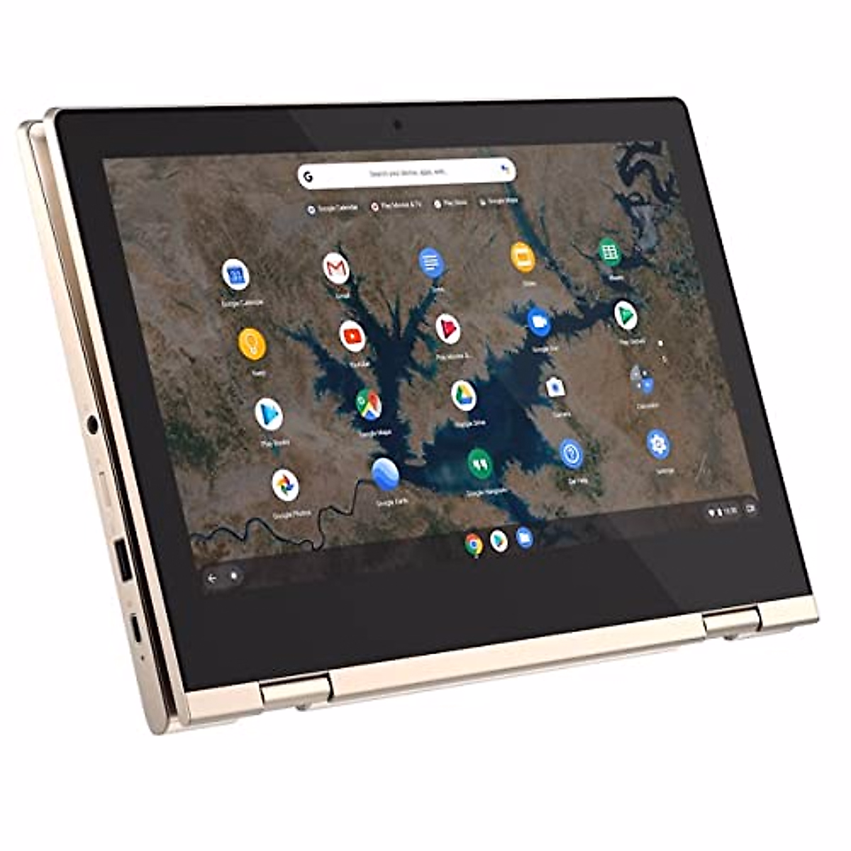 Lenovo Flex 3 2-in-1 Chromebook Laptop, 11.6" HD Touchscreen, Intel Celeron N4020 CPU, 4GB RAM, 96GB Storage(32GB eMMC + 64GB Card), WiFi, Bluetooth, Webcam, Chrome OS, Almond | TGCD Bundle