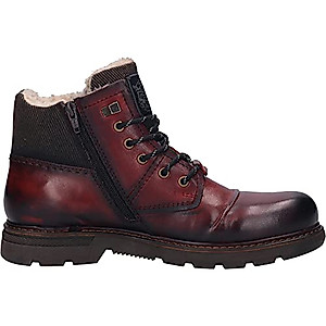 bugatti Men's Derby Fashion Boot, Dunkelrot, 9