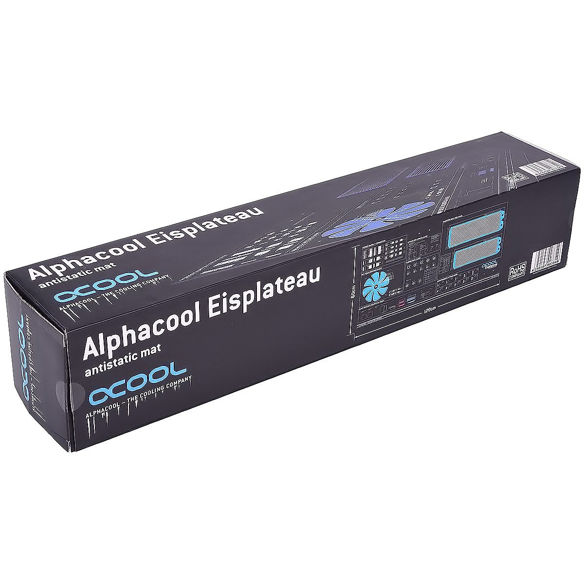 Alphacool 90334 Eisplateau Anti-Static Work- and mounting mat 120x60cm Water Cooling Accessories