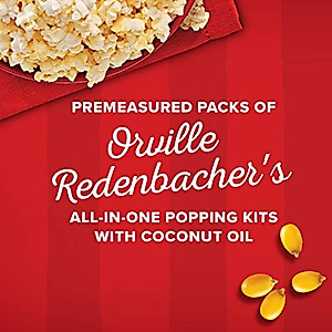 Orville Redenbacher's All-In-One Popcorn Kit, Coconut Oil & Salt Popping Corn, 16 oz. (Pack of 24)