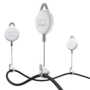 [Pro Version] KIWI design VR Cable Management, 6 Packs VR Pulley System Compatible with Quest 3/2/1/Rift S/Valve Index/HTC Vive/Vive Pro/HP Reverb G2/PSVR/PS VR2 Link Cable