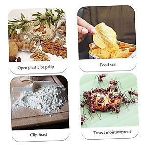 HOMSFOU 20 Pcs Sealing Clip Snack Sealer Clips for Sealing Bags Airtight Food Clip Snack Bags Clips Food Locking Clips Food Bag Clips Magnetic Bag Clip Snacks Heavy Storage Bag Plastic