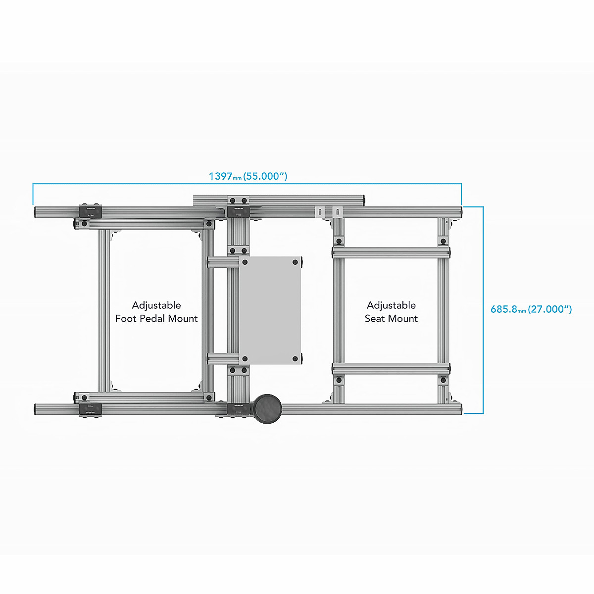 80/20 Racing Simulator Cockpit Rig Aluminum Extrusion Frame