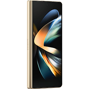 Samsung Galaxy Z Fold4 5G 512GB 12GB RAM Factory Unlocked (GSM Only, No CDMA - not Compatible with Verizon/Sprint) - Gold (Renewed)