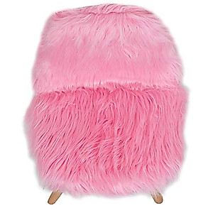 Flash Furniture Kids Shaggy Dog Light Pink Accent Chair