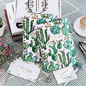 2023-2024 Planner - Planner 2023-2024, Weekly & Monthly Planner, Jul 2023 - Jun 2024, 8.5" x 6.4", Planner with Hardcover, Twin - Wire Binding, Monthly Tabs, Inner Pocket, Elastic Closure, Daily Organizer