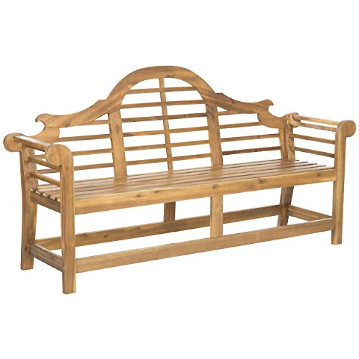 Safavieh Patio Collection Felicity Adirondack Acacia Wood Bench, Natural