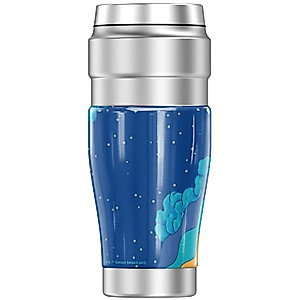 THERMOS Rick and Morty Goodbye Moonmen STAINLESS KING Stainless Steel Travel Tumbler, Vacuum insulated & Double Wall, 16oz