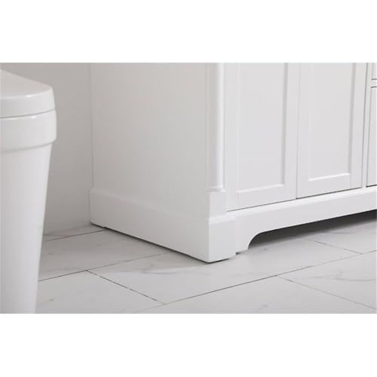 Elegant Decor Indoor Modern Under Sink Bathroom Fixtures Storage Organizer Cabinet 48 inch Single Bathroom Vanity - Teak with backsplash