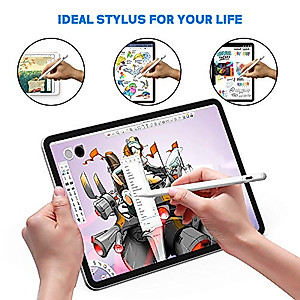Stylus Pens for Touch Screens, NTHJOYS Active Stylus Pen for iOS/Android with Magnetic Design Fine Point Stylist Pencil Compatible with Apple iPad/Pro/Air/Mini/iPhone/Tablets Writing & Drawing