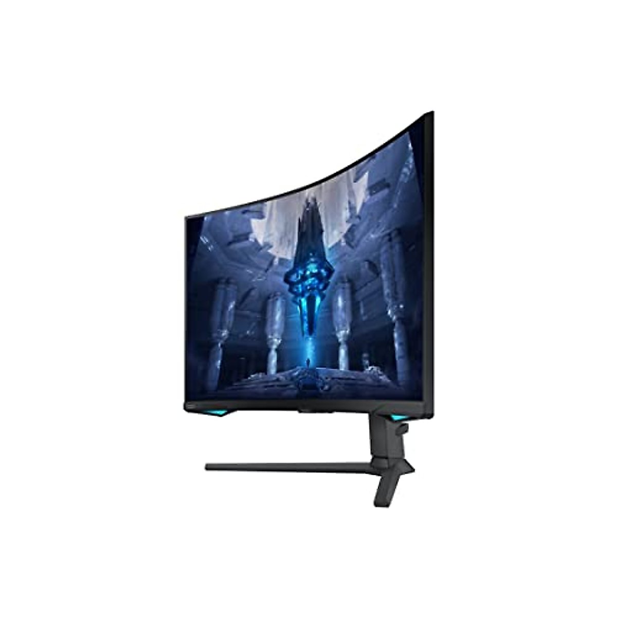SAMSUNG 32" Odyssey Neo G7 4K UHD 165Hz 1ms G-Sync 1000R Curved Gaming Monitor, Quantum HDR2000, AMD FreeSync Premium Pro, Ultrawide Game View, DisplayPort, HDMI, Height Adjustable Stand, Black, 2022