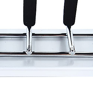 Pull Out Trouser Rack Closet Pants Hanger 9 Arms Slide Out Pants Storage Holder,Steel Closet Organizer Rack for Pants 18.11x12.83in，Right Side Mount