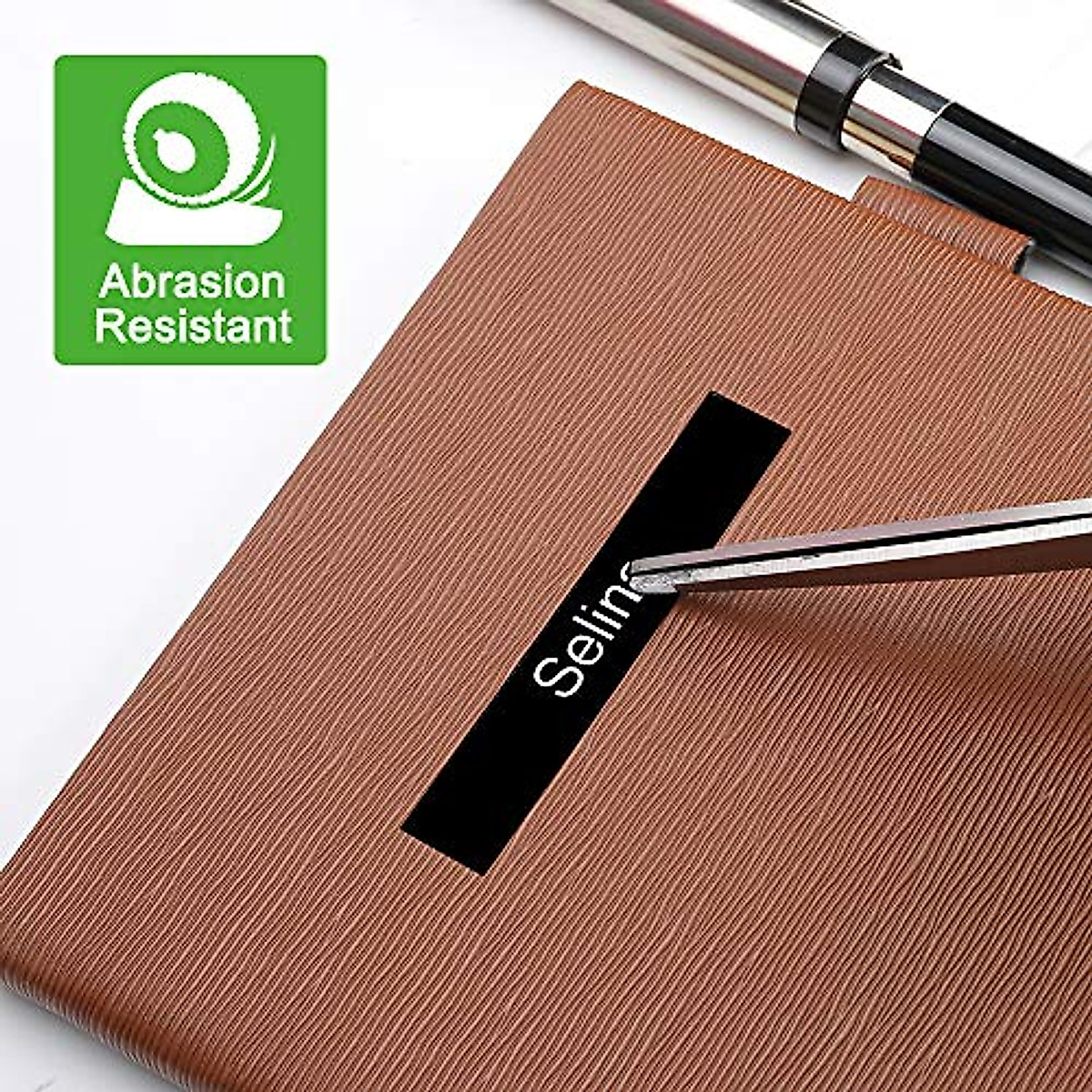 Labelife Compatible Label Tape Replacement for Brother TZe-335 TZe TZ Tape White on Black 12mm 0.47 Inch Laminated Ptouch Label Tape TZe335 for Brother P Touch PTD210 PTH110 PTD600 Label Maker, 4-Pack