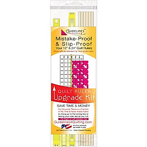 Guidelines4quilting Quilt Ruler Upgrade Kit, Clear