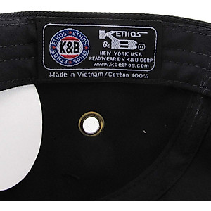 KBK-1455 BLK Five Panel Solid Color Unisex Adjustable Army Military Cadet Cap