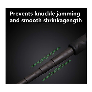 Carbon Fiber Telescopic Power Hand Pole Fishing Rod 2.7M-10M Travel Ultra Light Carp Fishing Rod Feeder DaJiKan (Color : Black, Length : 4.5m)