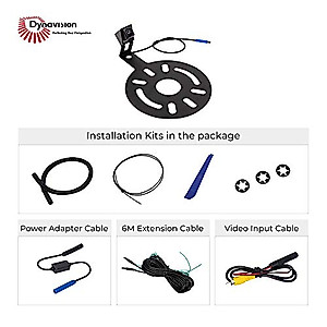 DYNAVISION Car Backup Reverse Camera for Jeep Wrangler JK 2007-2018 Radio Navigation; CAMJP-0010 Lite