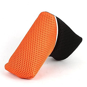 Craftsman Golf Blade Putter Head Cover Black Orange/Blue Mesh for Scotty Ping Callaway Odyssey Etc. (Black & Orange)
