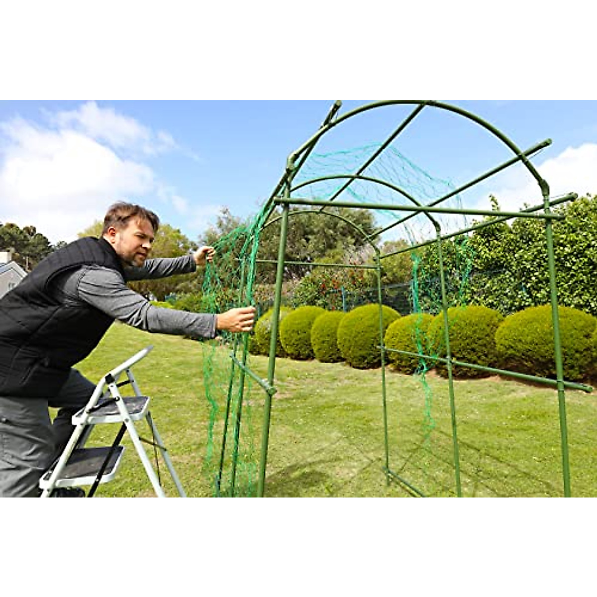 Trellis for Climbing Plants Outdoor | Cucumber Trellis | Pea Trellis by KOGEN (Tunnel Trellis for Climbing Plants Outdoor)