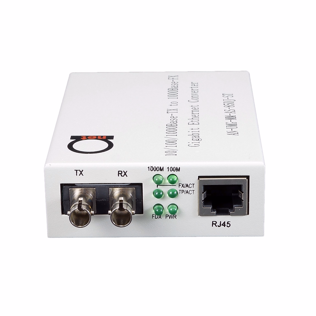 Multimode ST Gigabit Fiber Media Converter - Built-in ST Fiber Module 550 m (0.34 Miles) 850 nm - to UTP Cat5e 10/100/1000 RJ-45 – Auto Sensing Gigabit or Fast Ethernet - Jumbo Frame - LLF Support