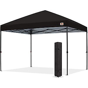 ABCCANOPY Durable Easy Pop up Canopy Tent 10x10, Black