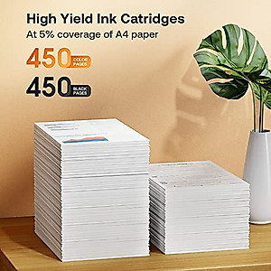 245XL 246XL Ink Cartridge Combo Pack Replacement for Canon PG-245XL CL-246XL for PIXMA MG2420 MG2520 MG2522 MG2525 MG2920 MG2922 MG2924 MG3020 MG3022 MG3029 TR4520 TR4522 TS3120 TS3122 Printer