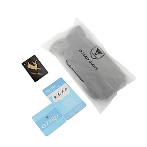 OZERO Winter Gloves for Men Women: Ski Warm Gloves for Cold Weather - M Denim & Black Snow Waterproof Gloves Heated