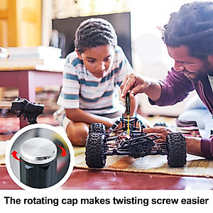 OGRC Steel Screws Set RC Tool Kit with 3 PCS Hex Screwdriver 0.05'' 1.5mm Hex Nut Drivers 4mm for Axial SCX24 1/24 C10 Deadbolt JLU Gladiator Bronco RC Crawler Car