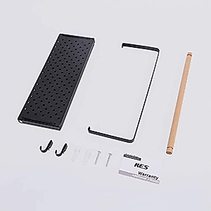 KES Magnetic Paper Towel Holder for Refrigerator Matt Black Magnetic Spice Rack Magnetic Shelf Refrigerator Organizer Wall Mount , KRR501A-BK