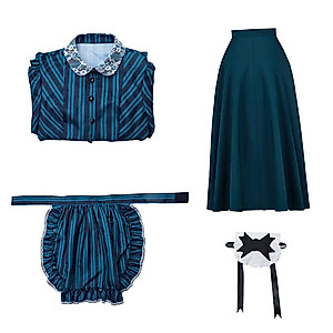 VintageCos Haunted Mansion Costume Maid Apron Dress Butler Castmember Costume Ghost Halloween Outfits