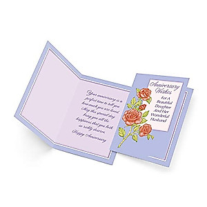 Prime Greetings Anniversary Greeting Card For Daughter and Husband (Son-in-Law).