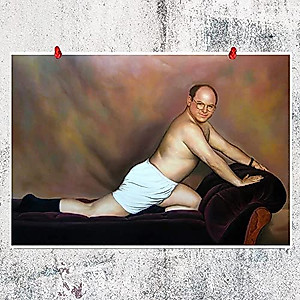 Seinfeld Poster - George Costanza The Timeless Art of Seduction Wall Art Comedy Movies Canvas Printing Home Living Room Bedroom Decor Mural (Seinfeld Poster,12x18inch-unframed)