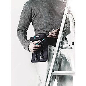 Wera 5059295001 KK 60 Kraftform Bitholding Screwdriver and 3 1/2-Inch Bit Pouch Set, 17-Piece, Multi