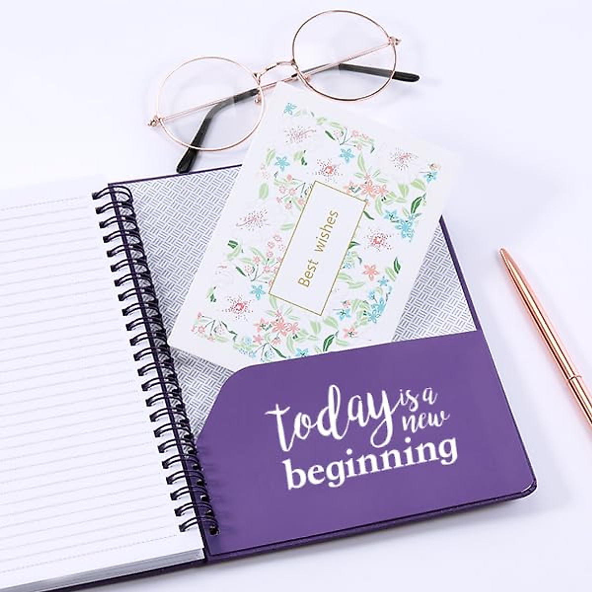 2023 Planner - Weekly Monthly Planner 2023, 2023 Planner with Tabs, January 2023 - December 2023, 6.45" x 8.45", Flexible Cover with Twin-Wire Binding, Banded - Purple