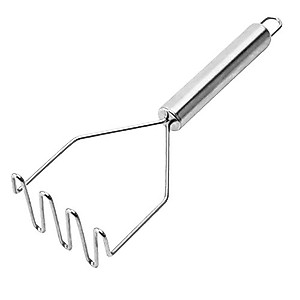 Potato Masher, Stainless Steel Masher for Kichen tool, Convenient for Making Guacamole, Egg Salad,Mashed Potato, Easy to Clean and Use