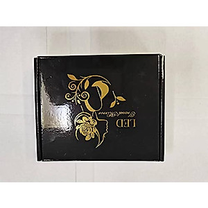 B Beauty Planet 20X Magnifying Mirror with Light, 20X/5X/1X Travel Lighted Makeup Mirror,Portable LED Compact Mirror,Handheld Folding Rechargeable Ring Light Mirror(4inches, Rose Gold)