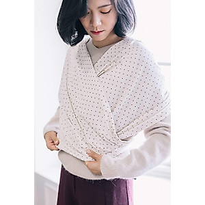 Konny Baby Carrier Elastech Luxury Carrier Wrap, Easy to Wear Baby Wrap Carrier, Perfect Essentials Cloths for Newborn Babies up to 44 lbs, (Wine Dot, M)